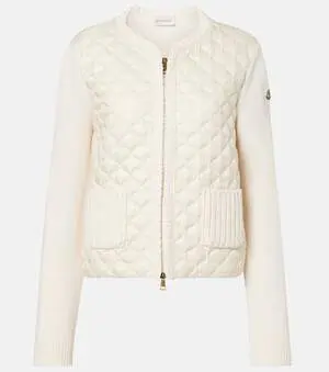 Moncler Zip-up Cardigan - White
