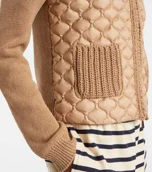 Moncler Down-paneled Cardigan