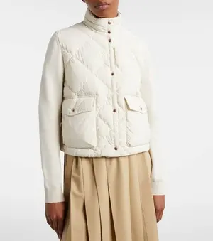 Moncler Down-paneled Cardigan