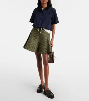 Moncler Cotton Piqué Polo Shirt - Blue