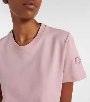 Moncler Cotton Jersey T-shirt - Pink