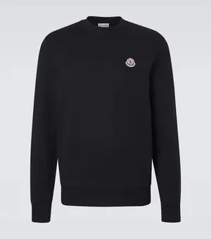 Moncler Archivio Cotton Jersey Sweatshirt - Black