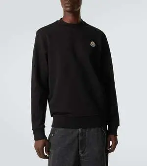 Moncler Archivio Cotton Jersey Sweatshirt - Black