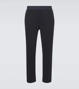 Moncler Cotton-blend Fleece Sweatpants - Blue