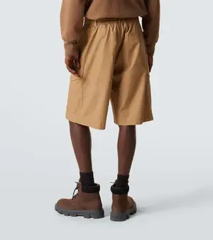 Moncler Cotton Poplin Cargo Shorts