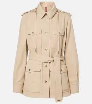 Moncler Centaurea Belted Field Jacket - Beige
