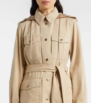 Moncler Centaurea Belted Field Jacket - Beige