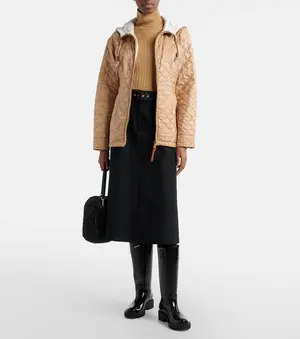 Moncler Arum Quilted Down Jacket - Beige