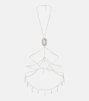 Rabanne Crystal-embellished Body Chain - Silver