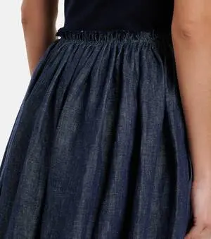 Gabriela Hearst Eloran Linen Midi Skirt