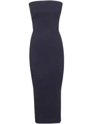 ENTIRE STUDIOS Bandeau" Midi Dress - Black