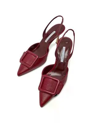 Manolo Blahnik Mayslibi Heeled Pumps - Red