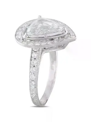 LB EXCLUSIVE Platinum Diamond Ring - Silver