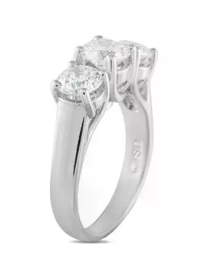 LB EXCLUSIVE Diamond Three-stone Ring - Silver
