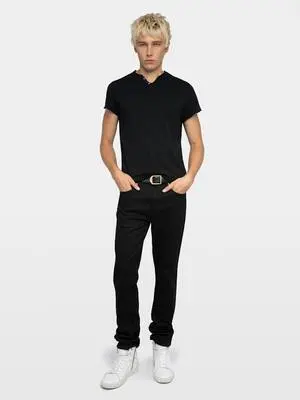 Zadig&Voltaire Monastir Henley T-shirt - Black