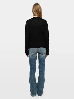 Zadig&Voltaire Jemma Merino Wool Cardigan With Jewel Buttons
