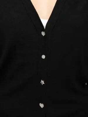 Zadig&Voltaire Jemma Merino Wool Cardigan With Jewel Buttons