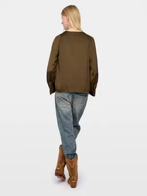 Zadig&Voltaire Torny Satin Tunic - Moss