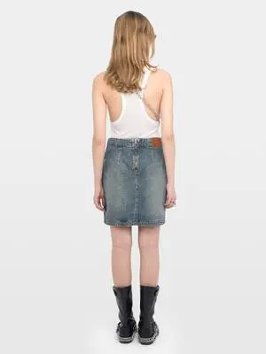 Zadig&Voltaire Julipe Denim Skirt