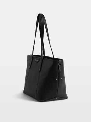 Zadig&Voltaire Grained Leather Shopper Bag