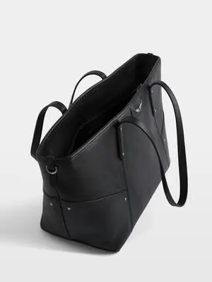 Zadig&Voltaire Grained Leather Shopper Bag