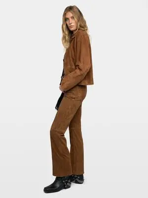 Zadig&Voltaire Pistol Suede Bootcut Pants