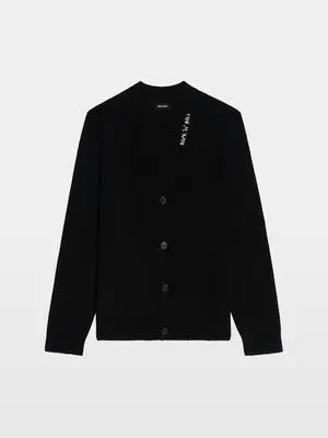 Zadig&Voltaire Remi Merino Wool Cardigan - Black