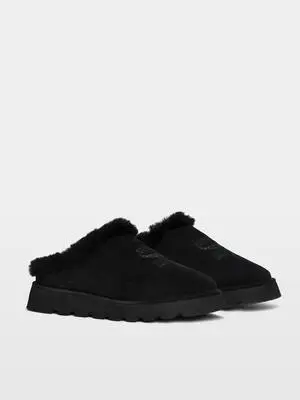 Zadig&Voltaire Teddy Shearling Mules - Black