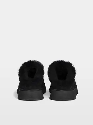 Zadig&Voltaire Teddy Shearling Mules - Black
