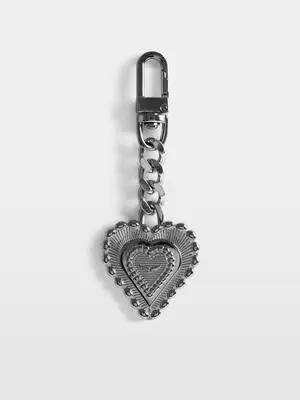 Zadig&Voltaire Keyring Santa Fe Crush Medal - Shiny Silver