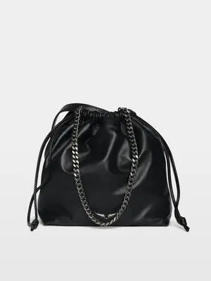 Zadig&Voltaire Leather Clutch With Chains