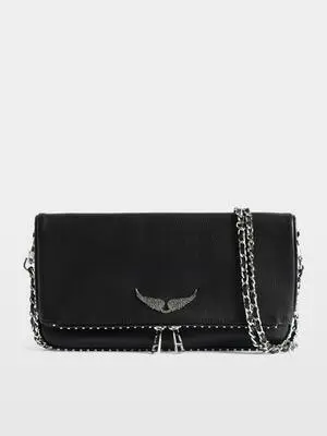 Zadig&Voltaire Studded Leather Clutch