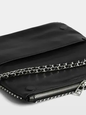Zadig&Voltaire Studded Leather Clutch