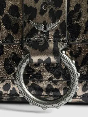 Zadig&Voltaire Kate Wallet Metal Leopard - Silver