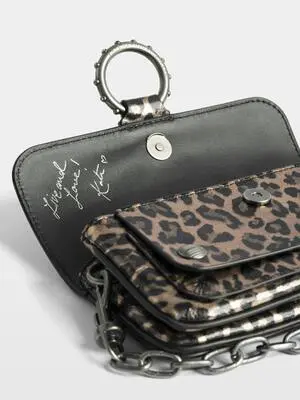 Zadig&Voltaire Kate Wallet Metal Leopard - Silver