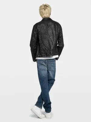 Zadig&Voltaire Base Crinkled Leather Jacket