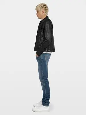 Zadig&Voltaire Base Crinkled Leather Jacket