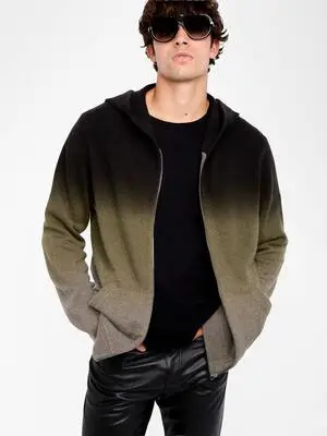 Zadig&Voltaire Wool And Cashmere Jacquard Cardigan - Erable