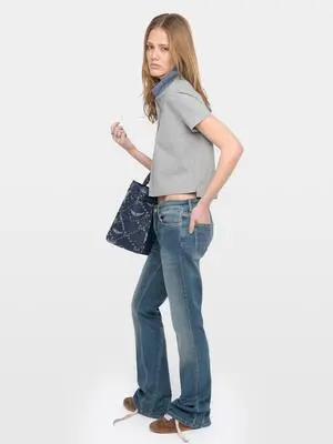 Zadig&Voltaire Mirta Polo T-shirt - Medium Grey