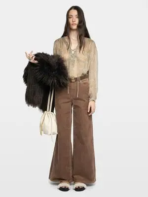 Zadig&Voltaire Wide-leg Corduroy Pants