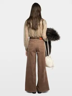 Zadig&Voltaire Wide-leg Corduroy Pants