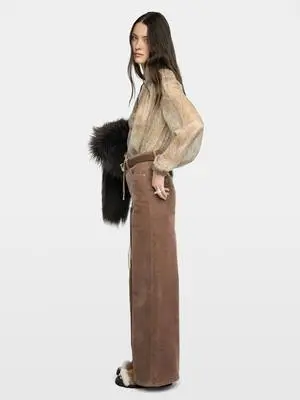 Zadig&Voltaire Wide-leg Corduroy Pants