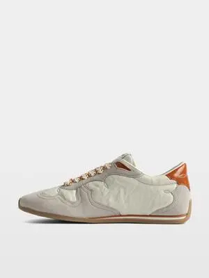 Zadig&Voltaire Crinkled-effect Leather Sneakers