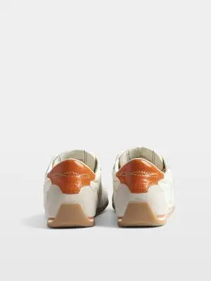 Zadig&Voltaire Crinkled-effect Leather Sneakers