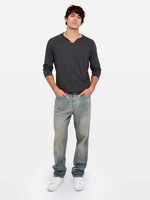 Zadig&Voltaire Monastir Henley T-shirt - Carbone