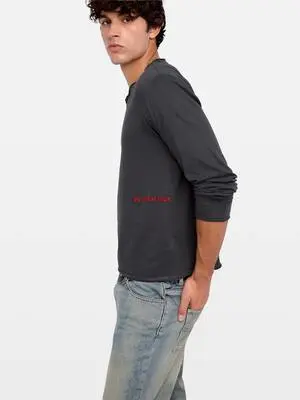 Zadig&Voltaire Monastir Henley T-shirt - Carbone