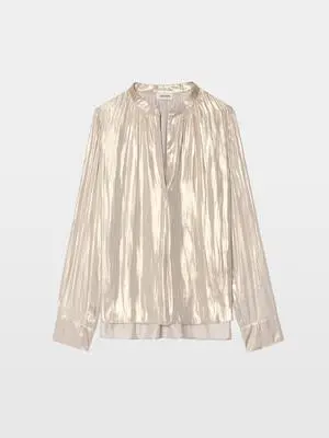 Zadig&Voltaire Tink Satin Blouse - Gold