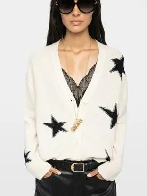 Zadig&Voltaire Mirkaz Cashmere Cardigan - Ecru
