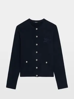 Zadig&Voltaire Cama Buttoned Sweatshirt - Encre
