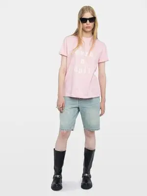 Zadig&Voltaire Edwin Rhinestone T-shirt - Candy